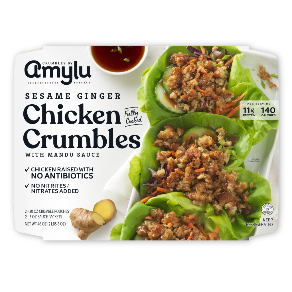 Sesame Ginger Chicken Crumbles - Amylu Foods